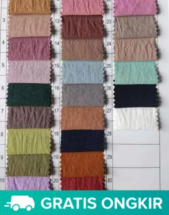 Kain Crinckle Airflow Premium CEY Original Bahan Rayon Krinkle Crinkle ...