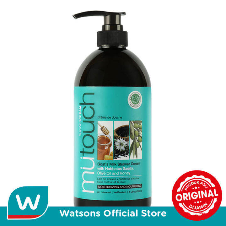 MUTOUCH Goat's Milk Shower Cream with Habbatus Sauda, Olive Oil and Honey 1L (1000ml) | Lazada ...