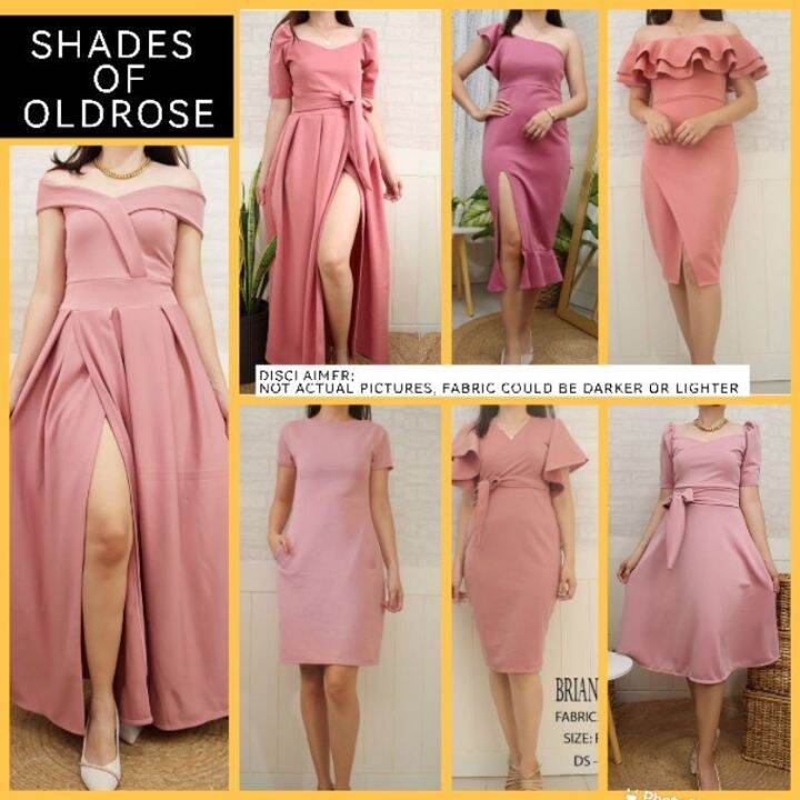 New 2023 OLD ROSE COLOR ENTOURAGE FORMAL DRESSES | Lazada PH