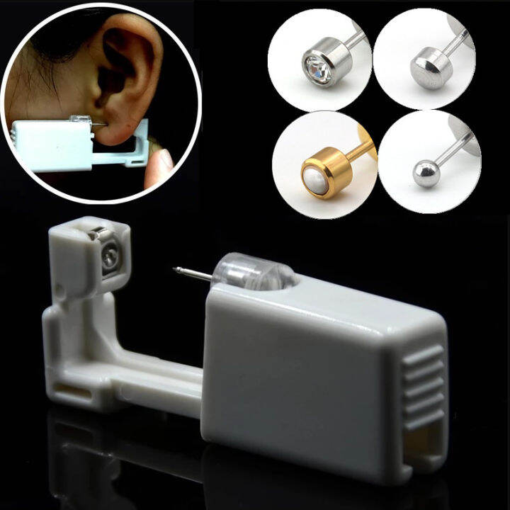 【Junjun】เจาะหู เครื่องเจาะหู เจาะจมูก ที่เจาะหู สไตล์เรียบๆ แบบใช้แล้วทิ้ง | Lazada.co.th