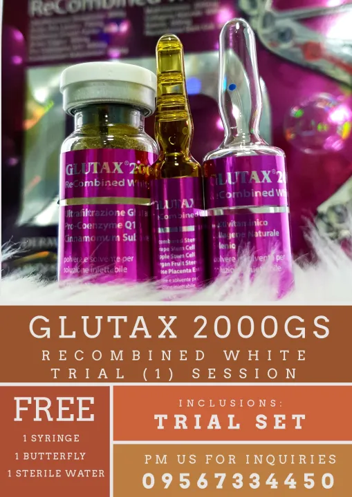 TRIAL PUSH: Glutax Recombined White trial set (1 session) with iv push ...