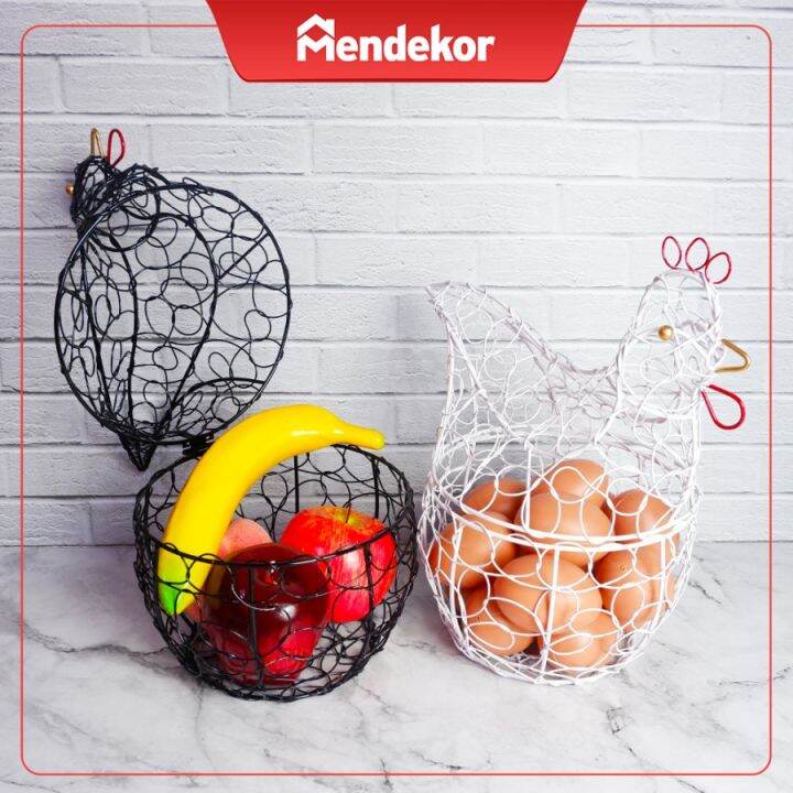Mendekor Triyam| keranjang tempat telur telor ayam besi besar ...