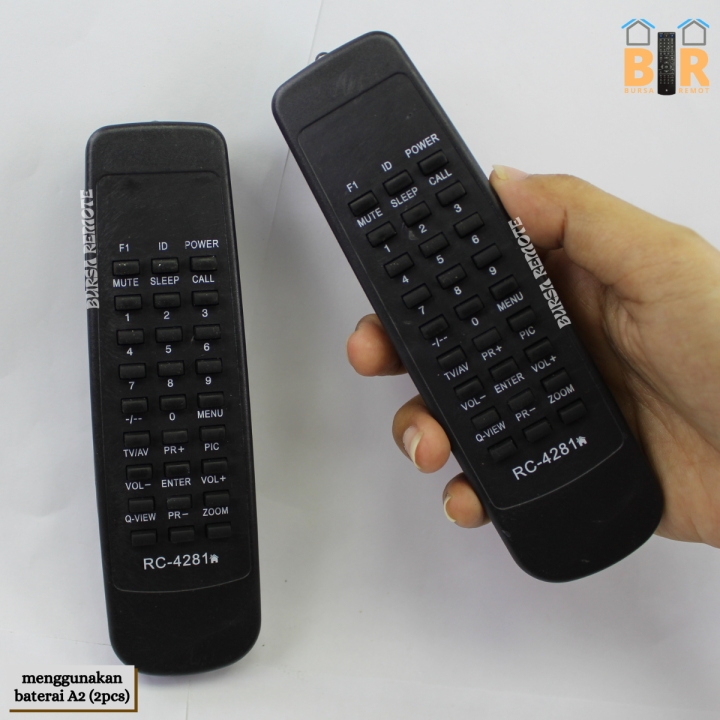 REMOT / REMOTE TV TABUNG AKARI TIPE RC- 4281 / ECER DAN GROSIR | Lazada ...