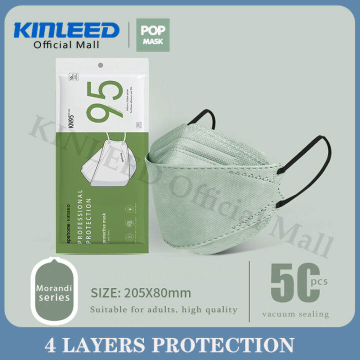 KINLEED KF94 Mask Original 50 pcs FDA Approved Face Mask Korea Style ...