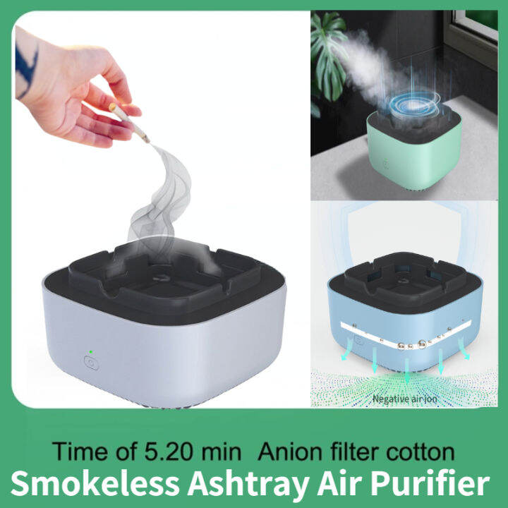Asbak Rokok Penghisap Asap Rokok Asbak Air Purifier Filter Cigar ...