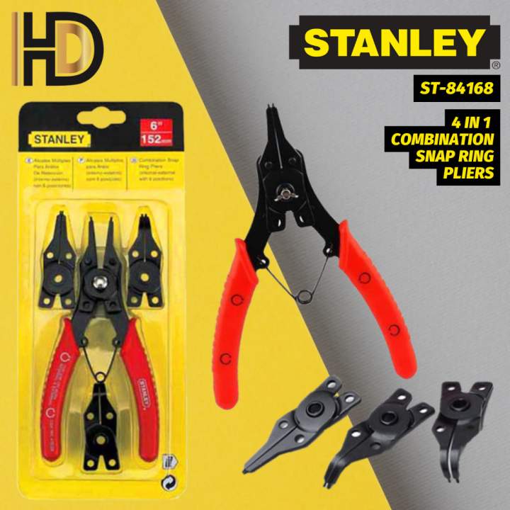 STANLEY Combination Snap Ring Pliers / STANLEY 84-168 Combination Snap Ring Pliers | Lazada