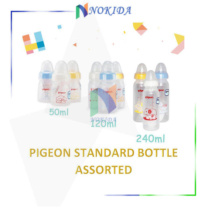 Nokida Botol Susu Pigeon 50 ml / 120 ml / 240 ml / Tempat Susu Bayi ...