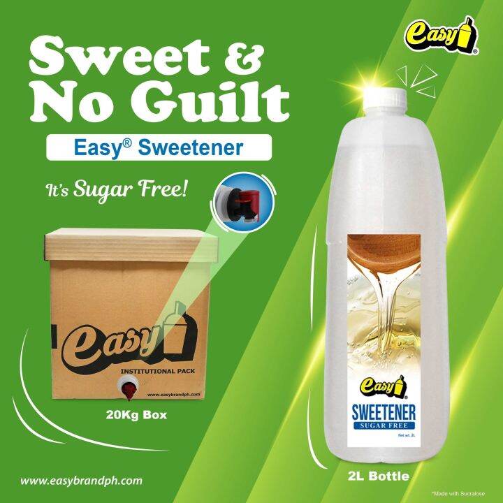 Easy Brand Sweetener (SUGAR FREE) (GUILT FREE) 2 Liters | Lazada PH