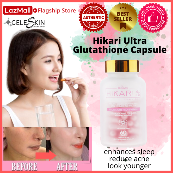 Hikari Ultra Glutathione Capsule Original with Collagen Whitening ...