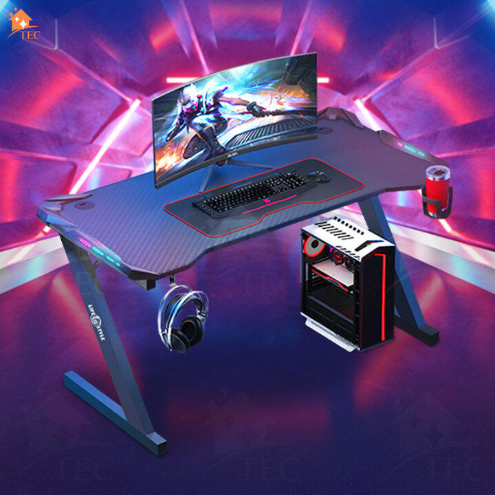 TEC โต๊ะ โต๊ะเกมมิ่ง โต๊ะเกมมิ่ง โต๊ะคอม Computer Desk โต๊ะคอมพิเตอร์ ...