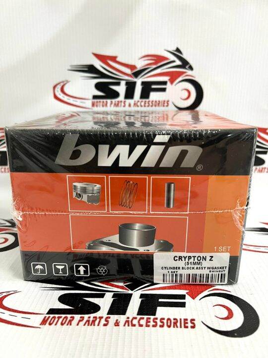 SIF CYLINDER BLOCK SET WITH GASKET YAMAHA CRYPTON Z 51MM BWIN BRAND ...