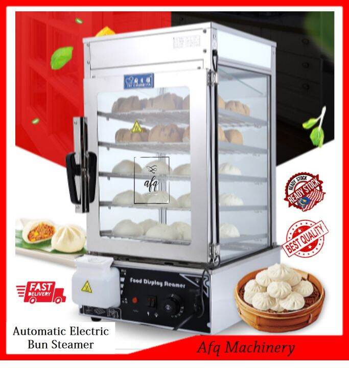 Fully Automatic Commercial Steam Machine Pau Bun Steamed Machine Glass ...