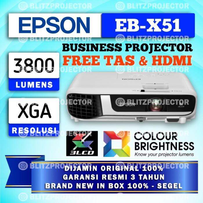 PROJEKTOR - PROYEKTOR - EPSON EB X51 ( PENGGANTI X450 ) 3800 LUMENS ...
