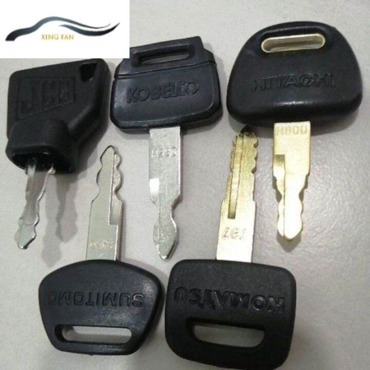 XINFAN Excavator Komatsu Hitachi Kobelco Sumitomo JCB Key Multiple Type ...