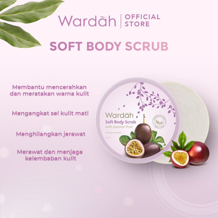 Wardah Soft Body Scrub 150 ml - Scrub Badan Melembabkan - Dilengkapi ...