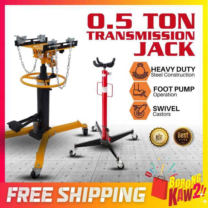 0.5 Ton Transmission Jack ( Red / Yellow ) Professional Hydraulic ...