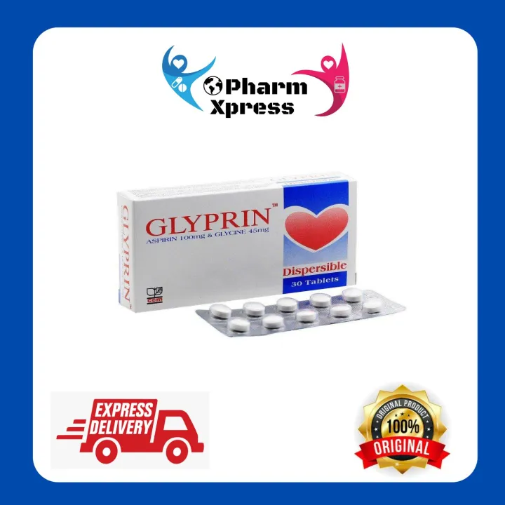 GLYPRIN ASPIRIN 100MG GLYCINE 45MG TABLET 30'S | Lazada