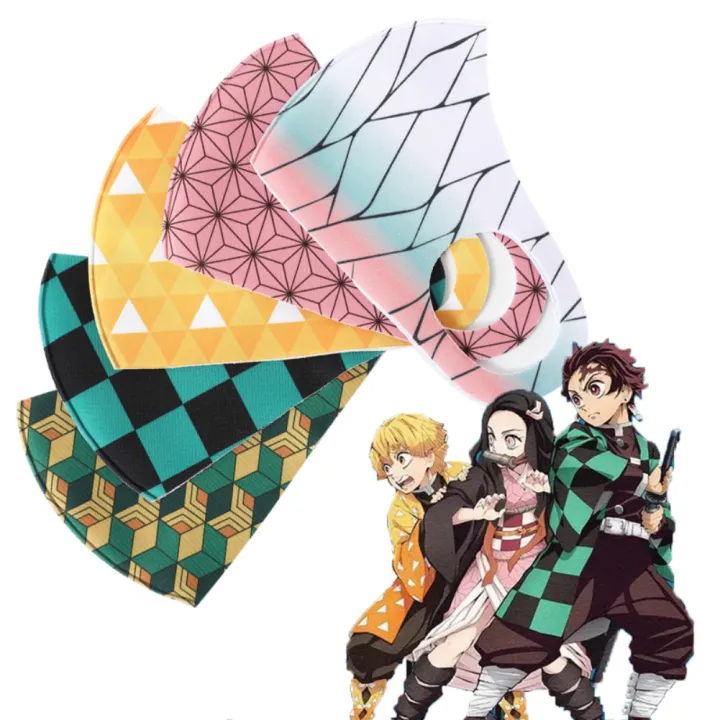 EPRIOR ADULT / KID Demon Slayer Dust Mask Tanjiro Nezuko Zenitsu ...