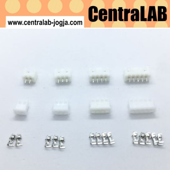 Konektor Connector 2mm 4 pin Set PH2.0 Male Female 4Pin kaki Lurus XH2 ...