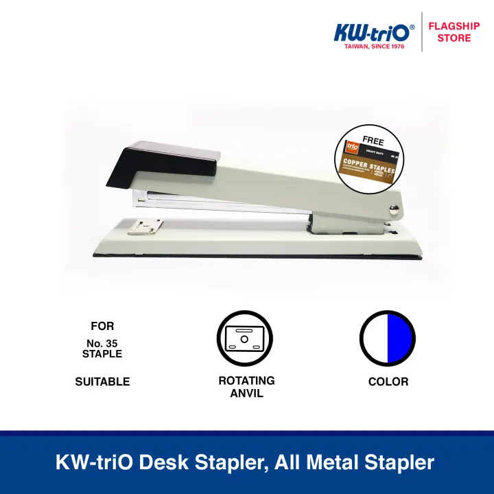 Kw-Trio Desk Stapler, All Metal Stapler, [15195650] | Lazada PH