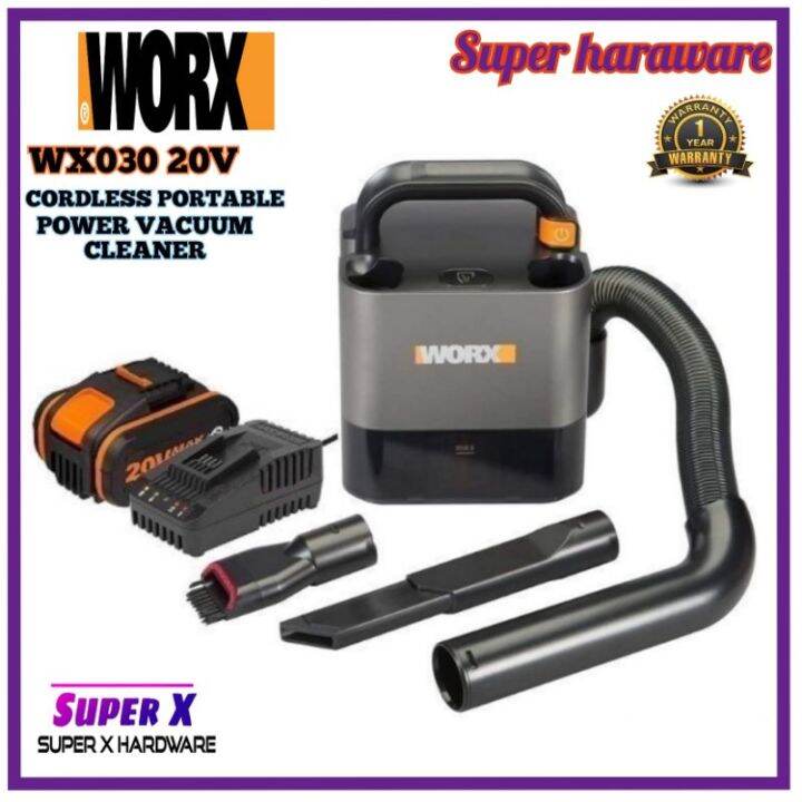 WORX WX030 20V CORDLESS PORTABLE POWER VACUUM CLEANER | Lazada