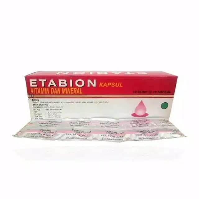 Etabion 1 strip isi 10 kaplet Obat Etabion Eta bion Multivitamin ...