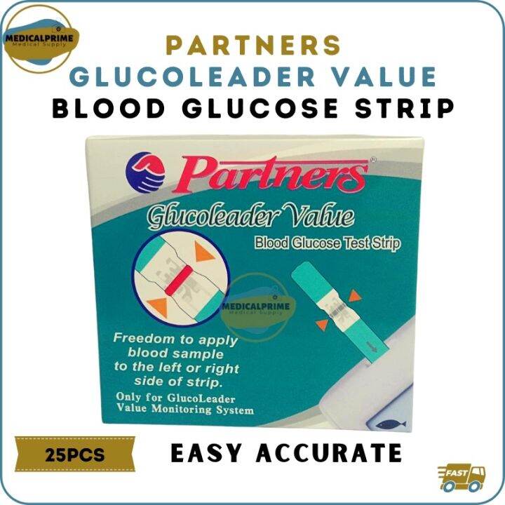 COD Partners GlucoLeader Value Blood Glucose Test Strips (25pcs ...