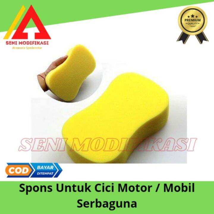 Spon busa cuci motor dan mobil daya serap tinggi tebal anti kempes ...