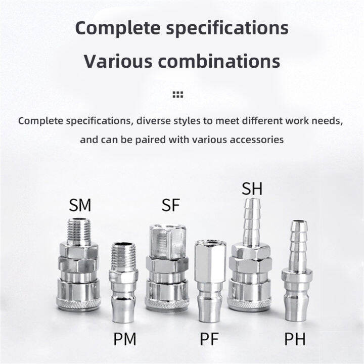 Air Hose Compressor Connector Coupler Socket Quick Coupling High ...