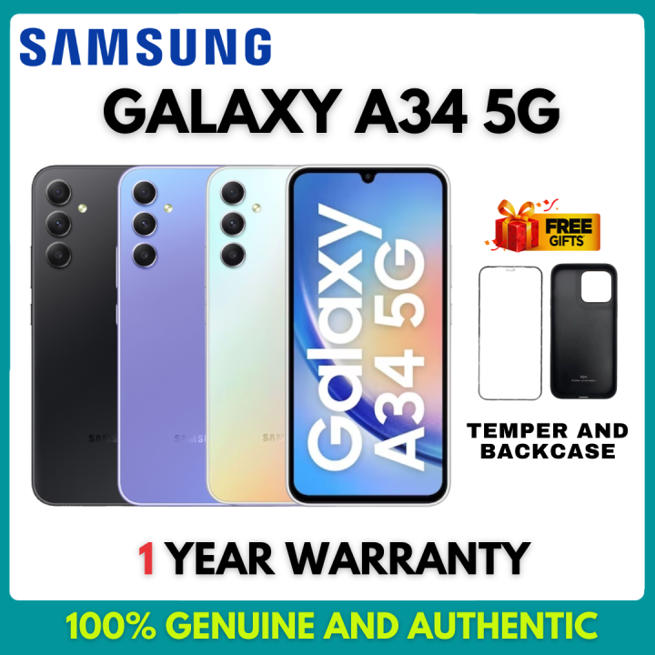 Samsung Galaxy A34 5g (8/128gb) | Local set with 1 year warranty ...