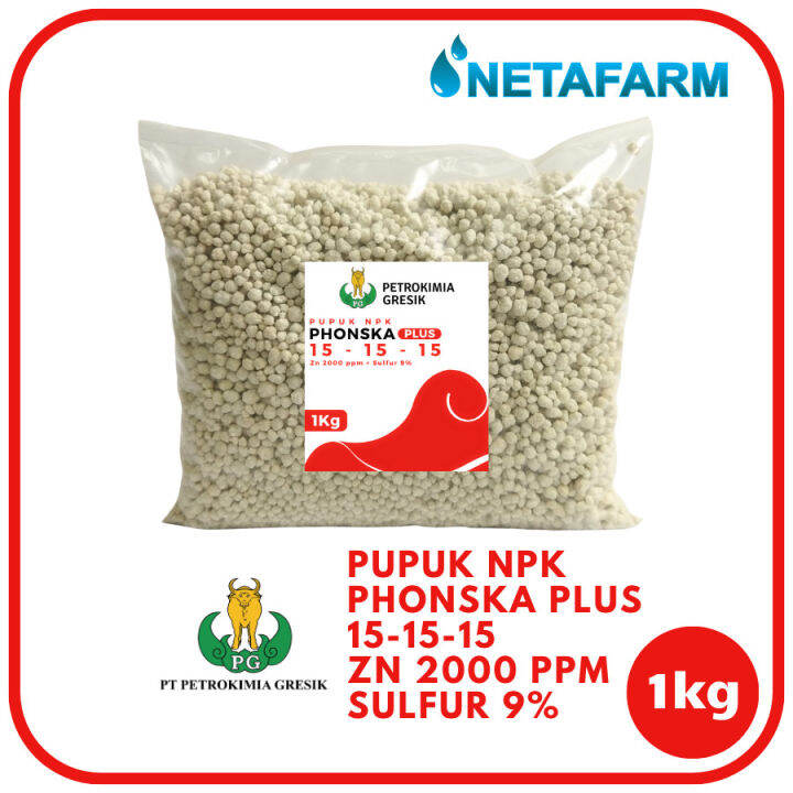 Pupuk NPK Phonska Plus 15-15-15 Petrokimia repack - 1 Kg | Lazada Indonesia