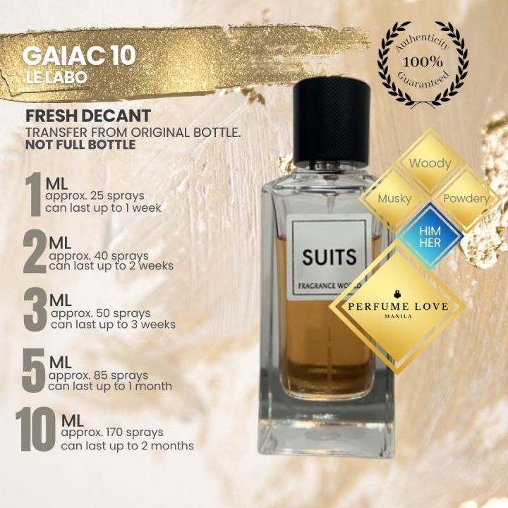 PERFUME DECANT Fragrance World Suits (Y sl Tuxedo Dupe) | Lazada PH