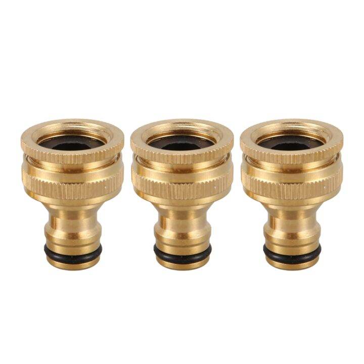 3Pcs 1/2 inch 3/4 inch Thread Quick Connector Tap Connector For Garden ...