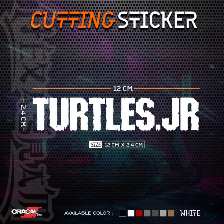 Cutting Sticker TURTLES.JR Band Logo | Stiker Cutting Logo Band TURTLES ...