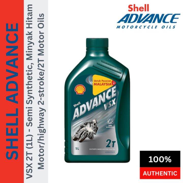 Original 550050926 Shell Advance VSX 2T (1L) - Semi Synthetic, Minyak ...