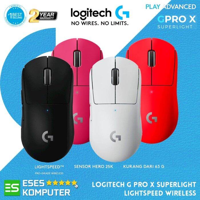 Mouse Logitech G PRO X Superlight Wireless | Light-weight Mouse Gaming ...