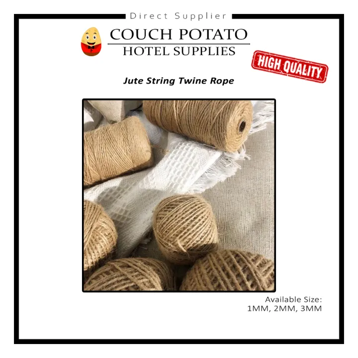 Jute String Twine rope 2 ply (1MM, 2MM or 3MM) KORDYLERA jute rope ...