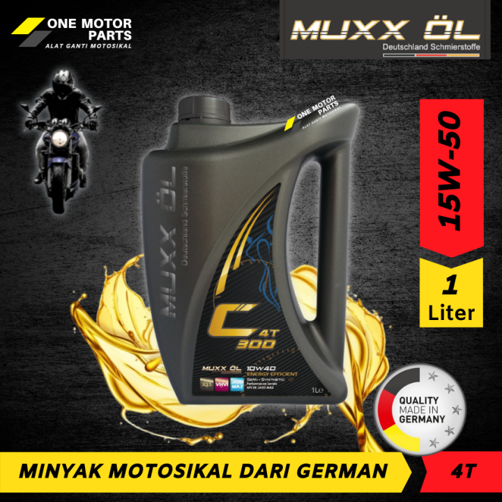 Made in Germany Muxx Oil Motorcycle Engine 4T Minyak Enjin Motor Buatan ...