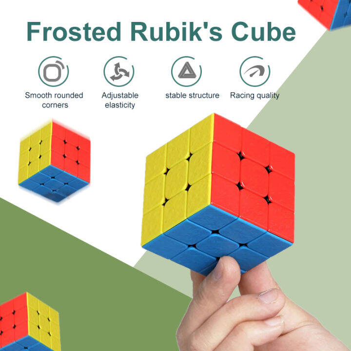 3x3x3 Rubik Cube Brain Teasers Matte Speed Magic Cube Puzzles | Lazada PH