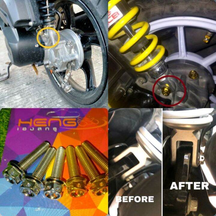 Shock heng bolts for Honda Click v3/v2/beat Fi/airblade/adv/pcx | Lazada PH