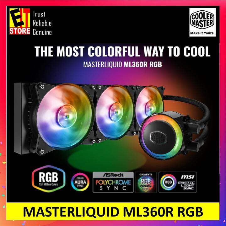 COOLER MASTER MASTERLIQUID ML360R ARGB v2 3 COOLING FAN (CM-MLX-D36M ...