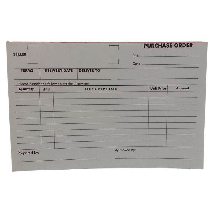 Receipt with Carbonless Duplicate *Purchase Order BIGyYZ | Lazada PH