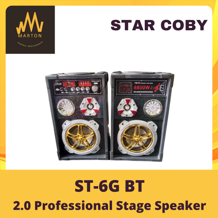 STAR COBY ST-6G BT 2.0 Professional Stage Speaker | Lazada PH