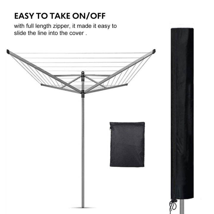 Rotary Washing Line Cover Waterproof 165cm/180cm210D Oxford Waterproof ...