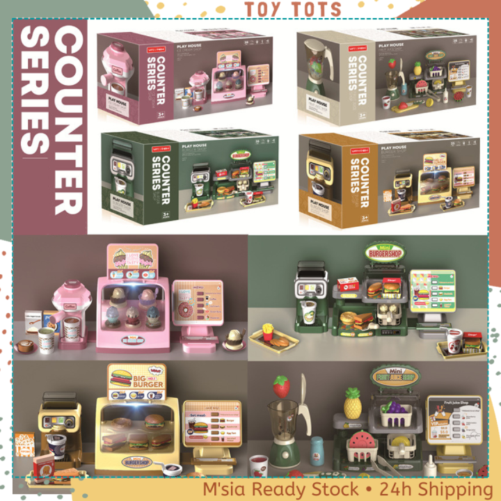 Simulation Counter Top Series Cashier Cash Register Toy English Version ...