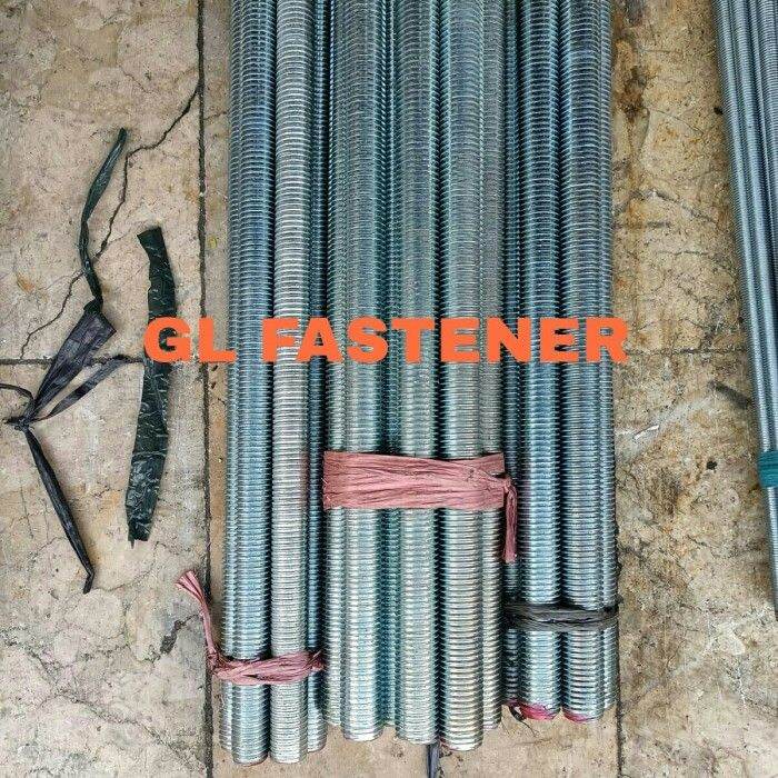 Long Drat M6 Galvanis / As Drat / Putih M6 x 1000 mm / 1 Meter | Lazada Indonesia