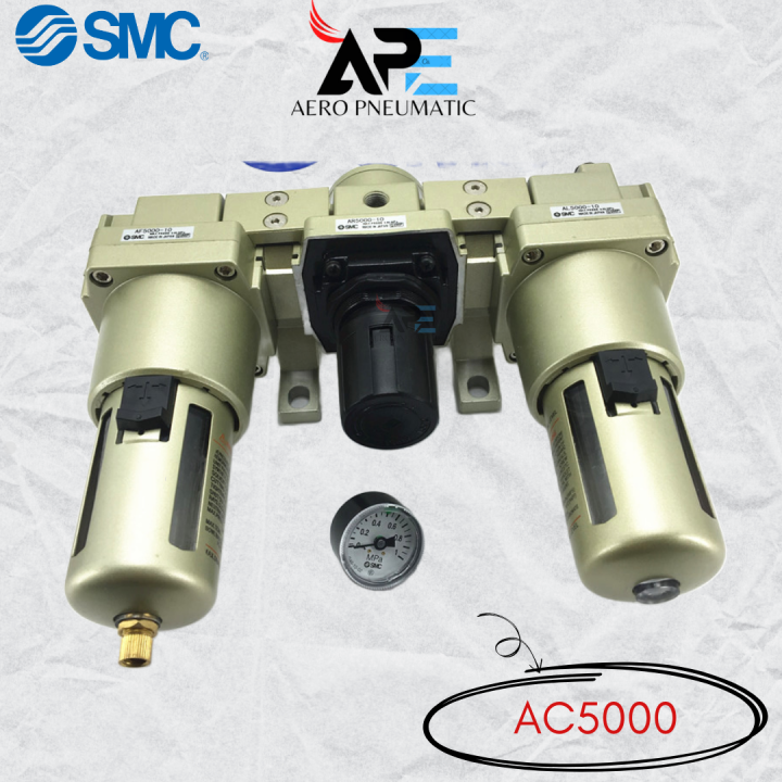 AC5000 AIR UNIT FILTER REGULATOR LUBRICATOR SMC AC5000-06 / AC5000-10 ...