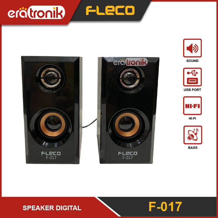 Speaker Komputer Fleco F-017 Speaker Digital Extra Power Sound | Lazada ...