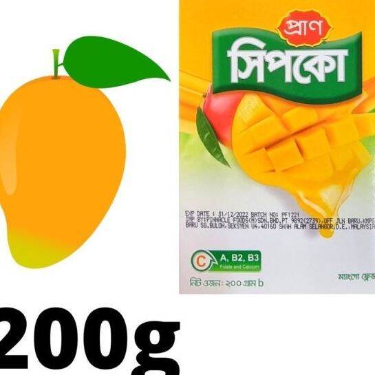 pran sipco 200g juice powder mango/oren | Lazada