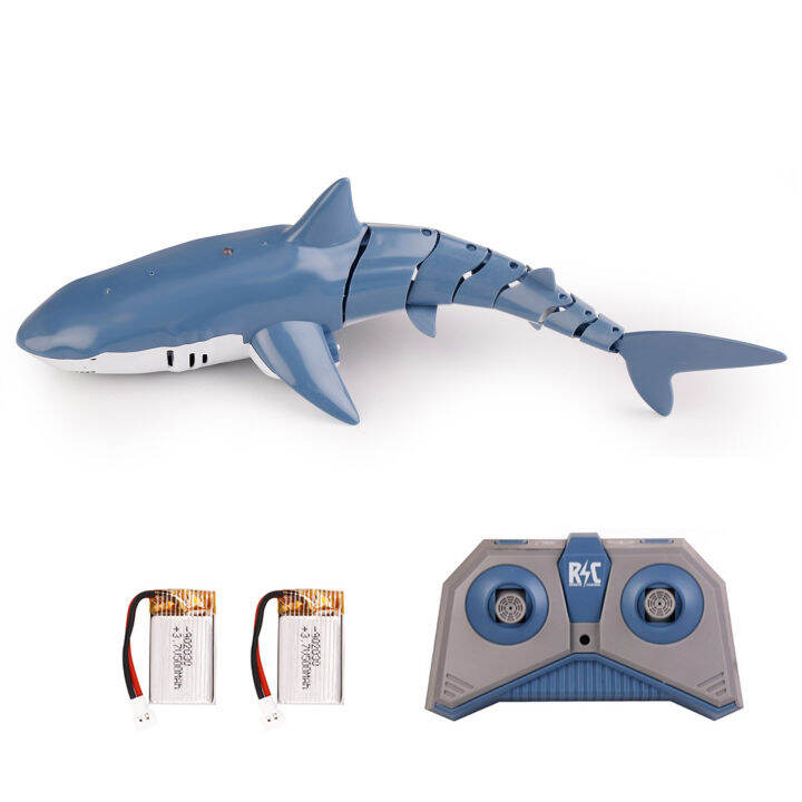 Remote Control Shark Toy 2.4GHz RC Shark for Swimming Pool Spray Water ...